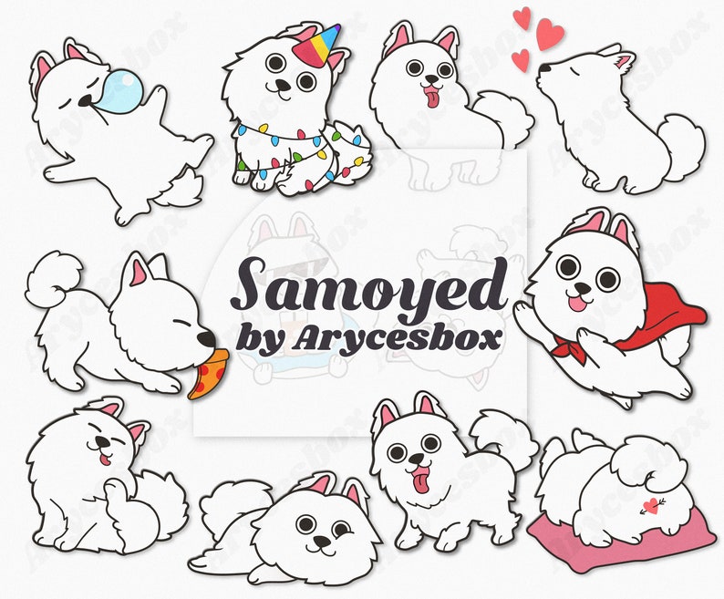 Samoyed SVG JPG PNG Files | Dogs Svg | - Etsy
