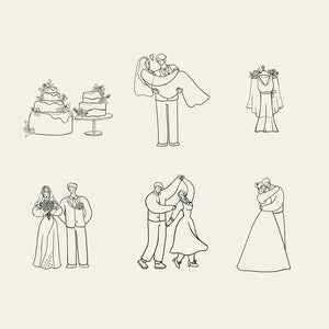 Clipart Hand-drawn Digital Line Art | Will You Marry Me? | Png Jpg Svg ...