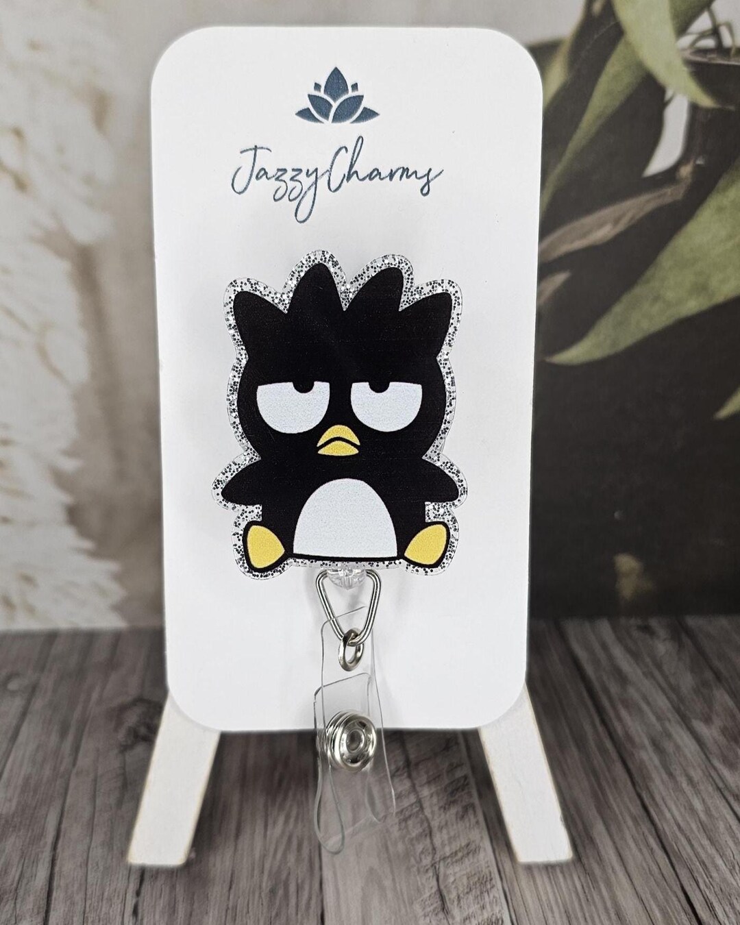 Spiky Haired Penguin Character Id Badge Reel Cute Id Badge Holder Maru ...