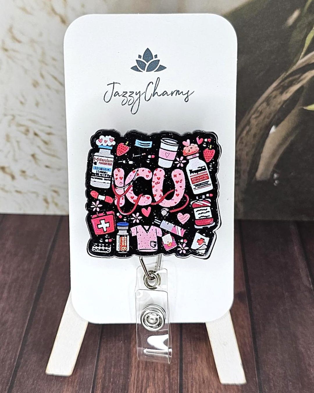 ICU Nurse Medical Worker Badge Reel for Healthcare, Healthcare ...