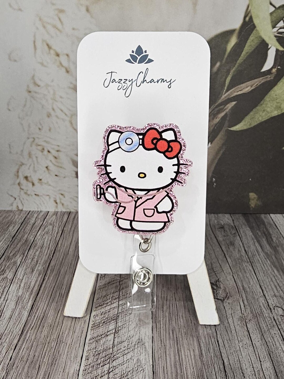 Kitty Nurse Badge Holder for Medical Workers. Badge Reel for Nurses ...