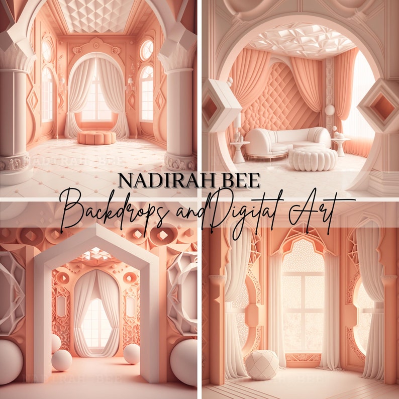 Peach Room Backdrops, Maternity Backdrop, Studio Backdrop Overlays ...