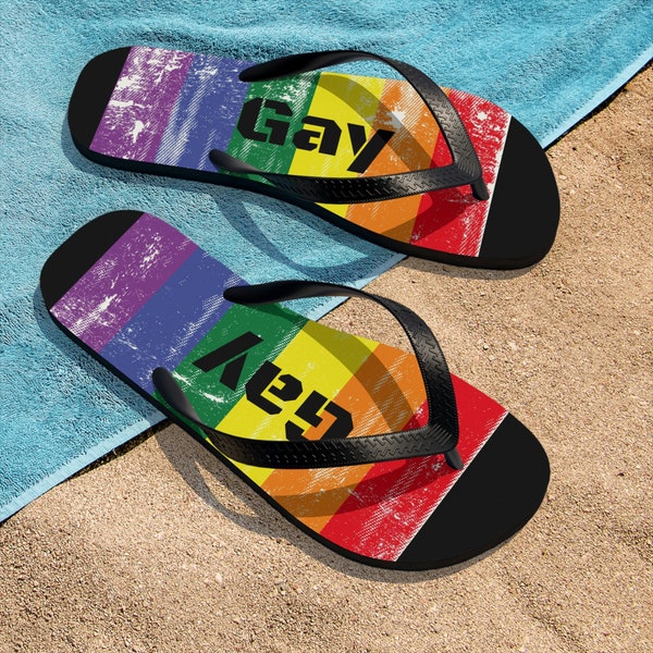 Gay Pride Flip Flop - Etsy