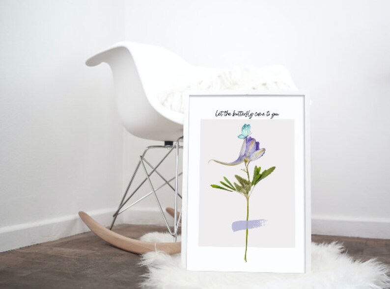 Let the Butterfly Come to You, Printable Wall Art, Downloadable Art ...