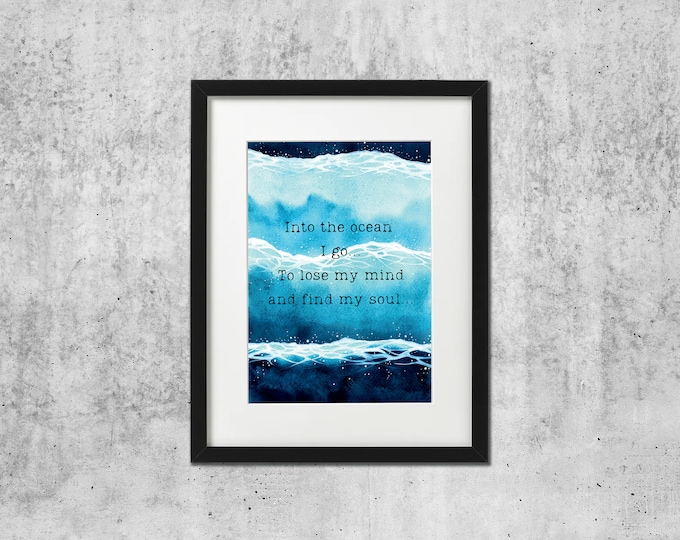 Swimming and Into the Ocean I Go to Lose My Mind and Find My Soul ...