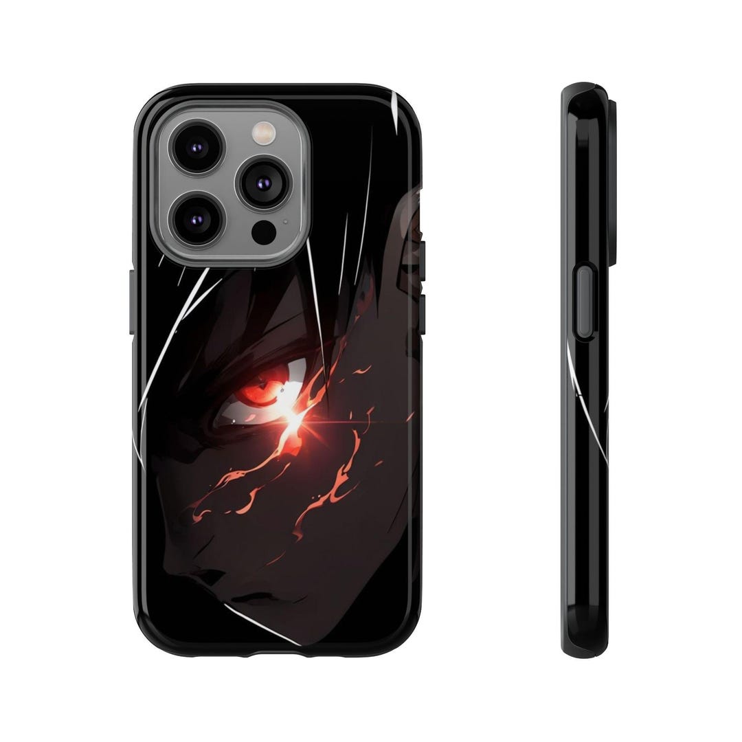 Red Glowing Eye Anime Face Phone Case | Tough Cases - Etsy