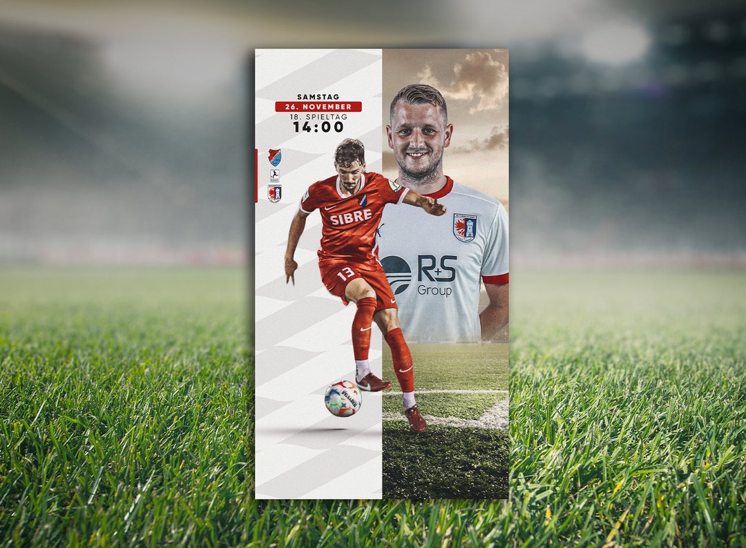 Photoshop Sports Template Matchday Graphics - Etsy