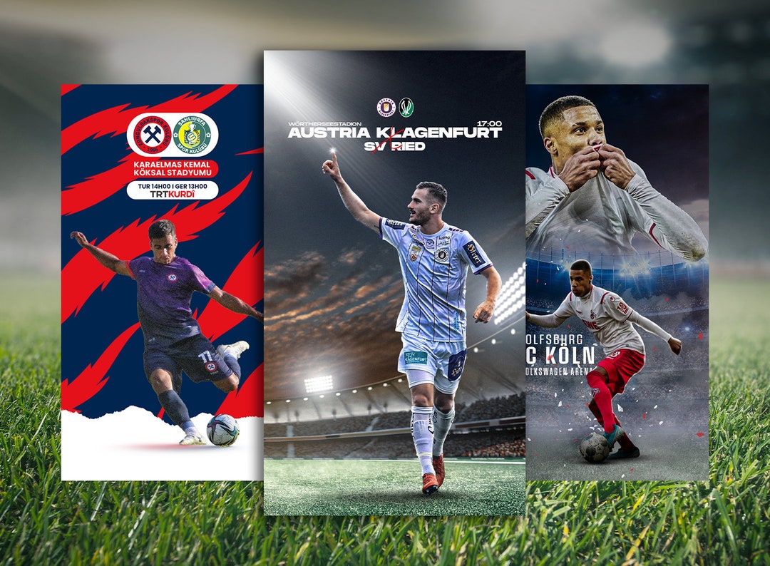 Photoshop Sports Template Matchday Graphics Vol2 - Etsy