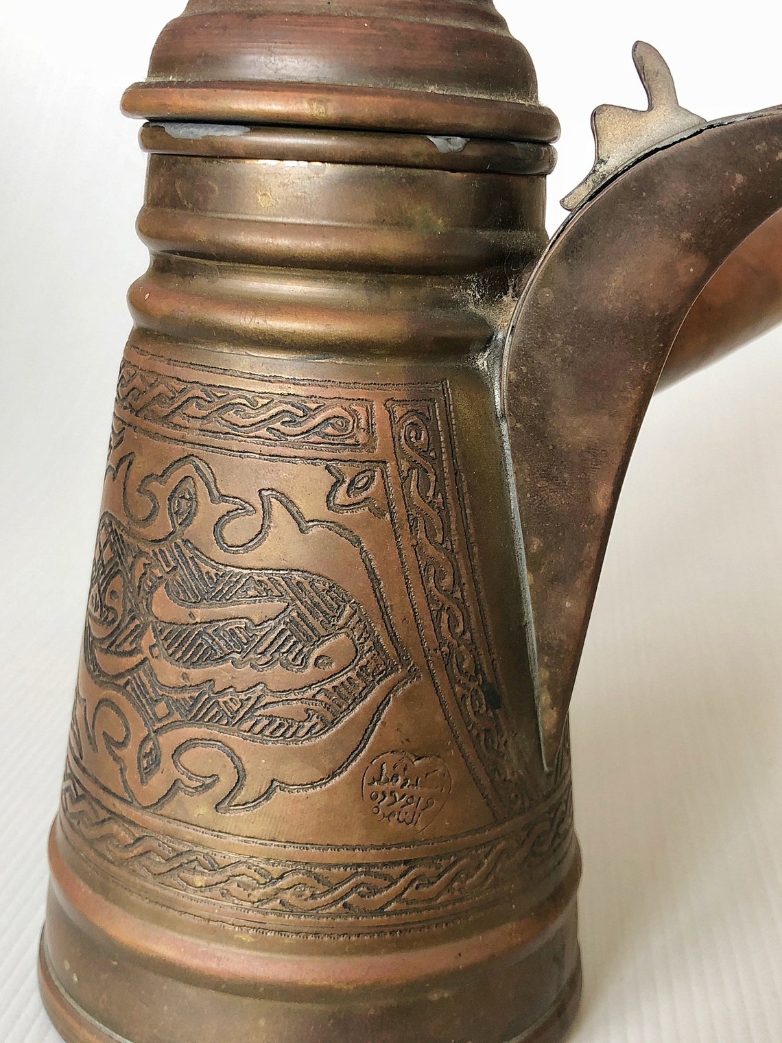 Iskandar Matar and Sons (nazareth) Handmade Copper Coffee Pot - Made ...