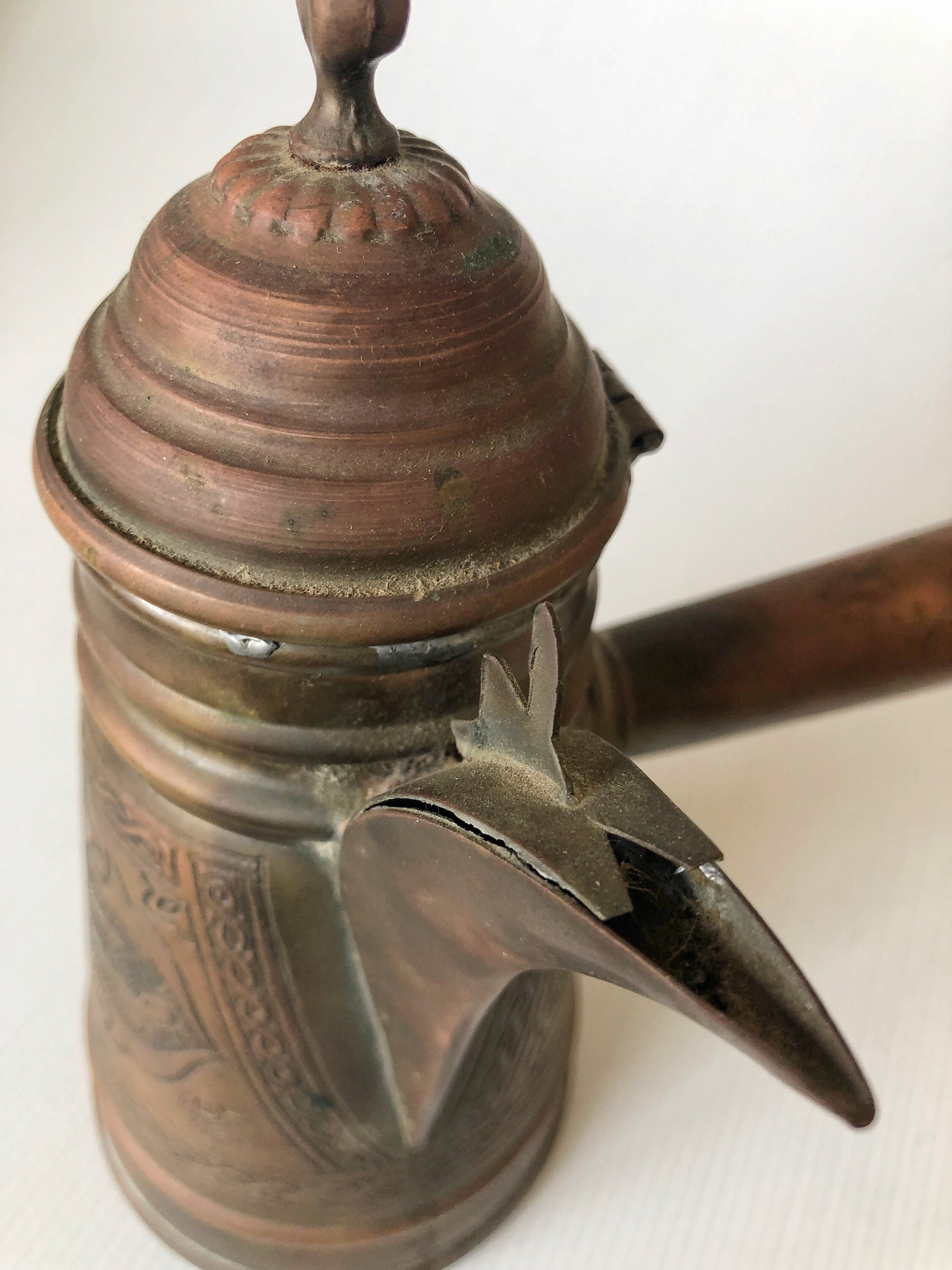 Iskandar Matar and Sons (nazareth) Handmade Copper Coffee Pot - Made ...