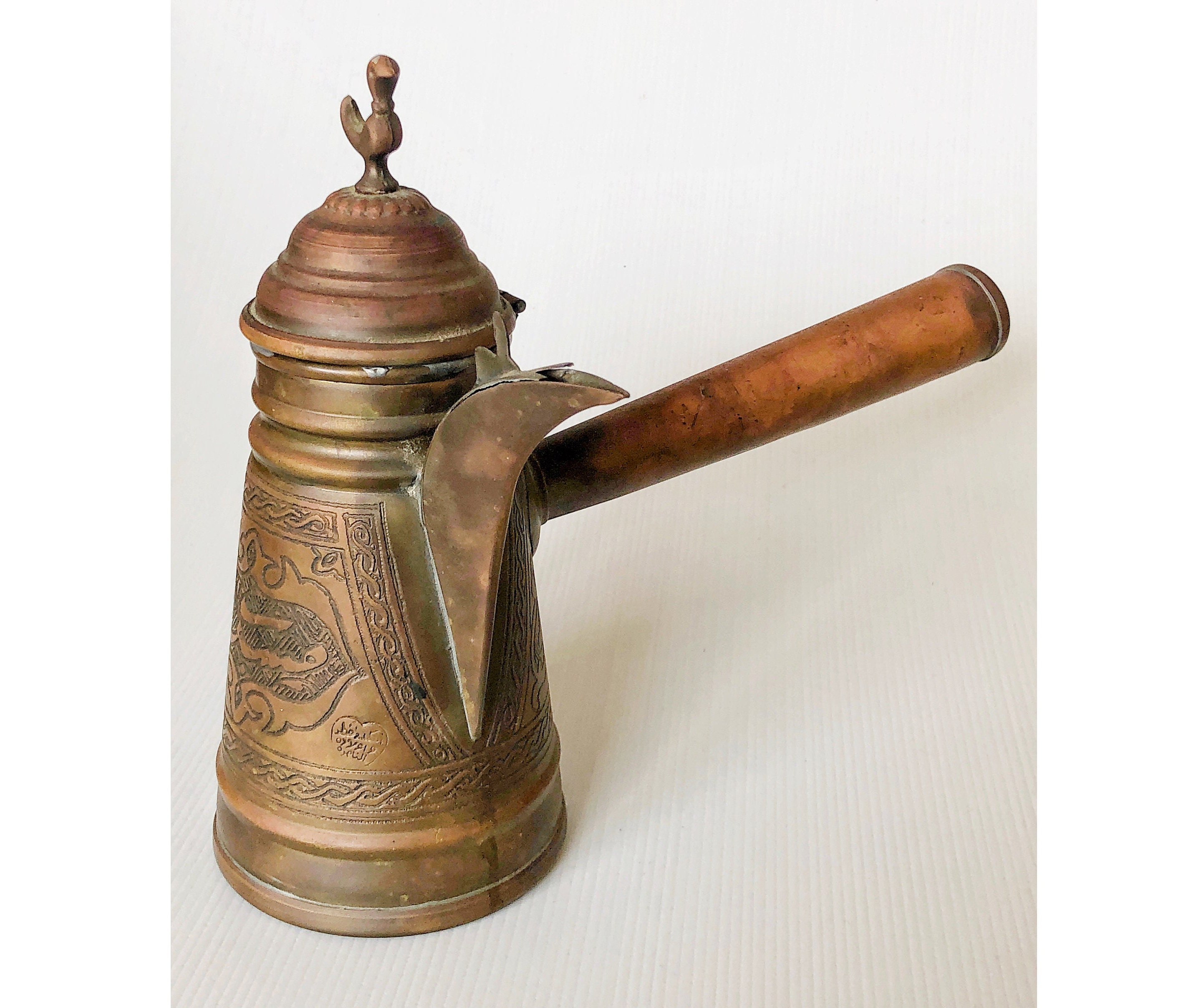 Iskandar Matar and Sons (nazareth) Handmade Copper Coffee Pot - Made ...
