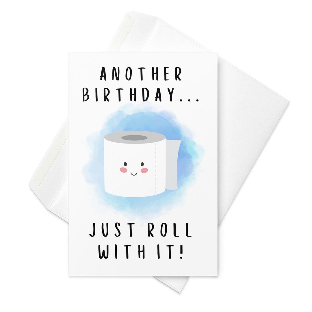Just Roll With It Funny Birthday Card - Etsy