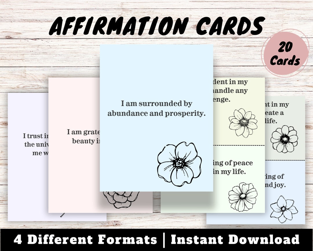 Rise and Shine: Empowering Affirmation Cards for a Purposeful Life ...