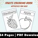 Help Your Kids Learn Fruits With Fun, Printable Coloring Pages for Kids ...