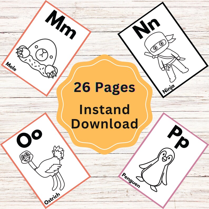 Colorful ABC Delights: Creative Coloring Pages for Kids, Interactive ...
