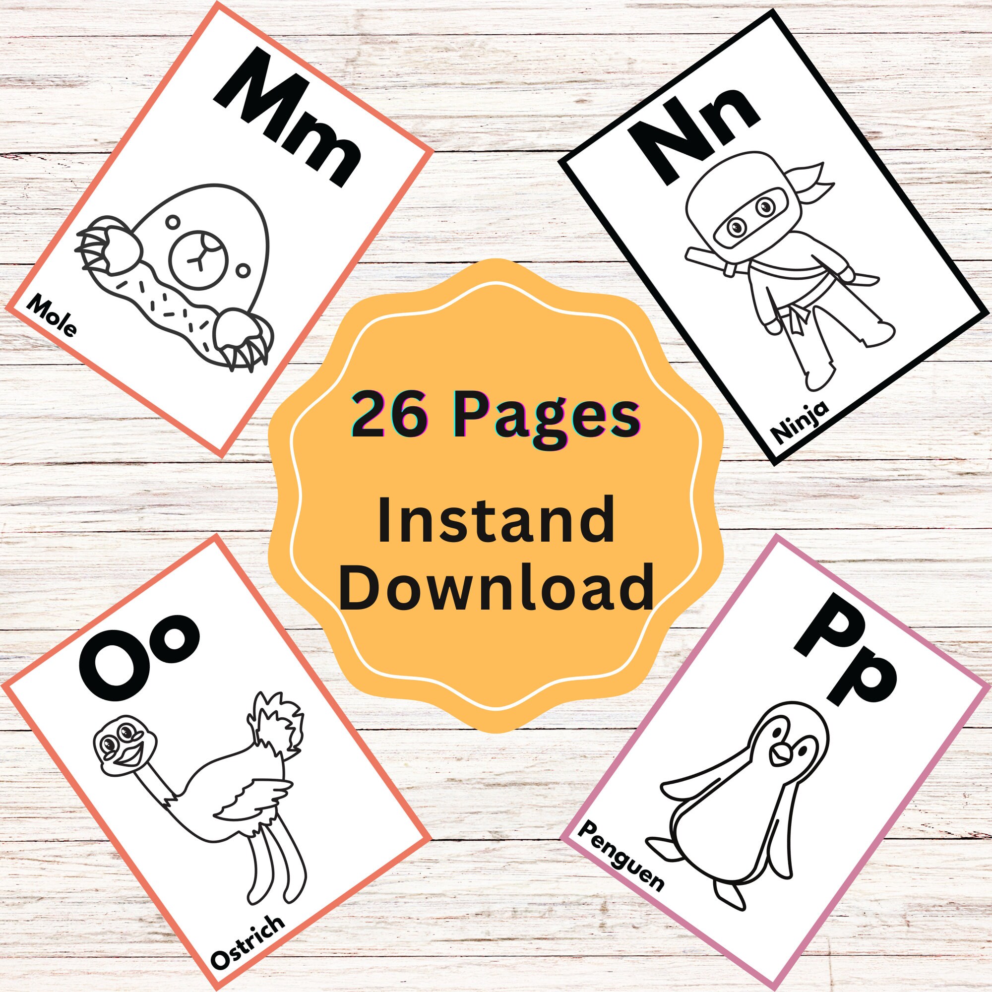 Colorful ABC Delights: Creative Coloring Pages for Kids, Interactive ...