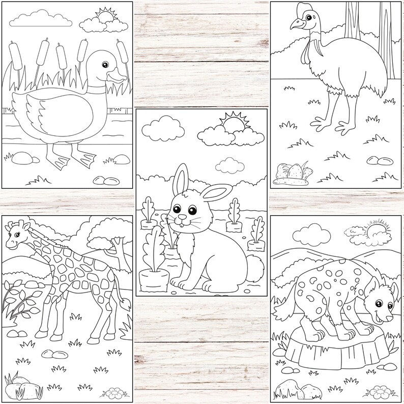 Printable Animal Coloring Pages - Fun and Educational Art for All Ages ...