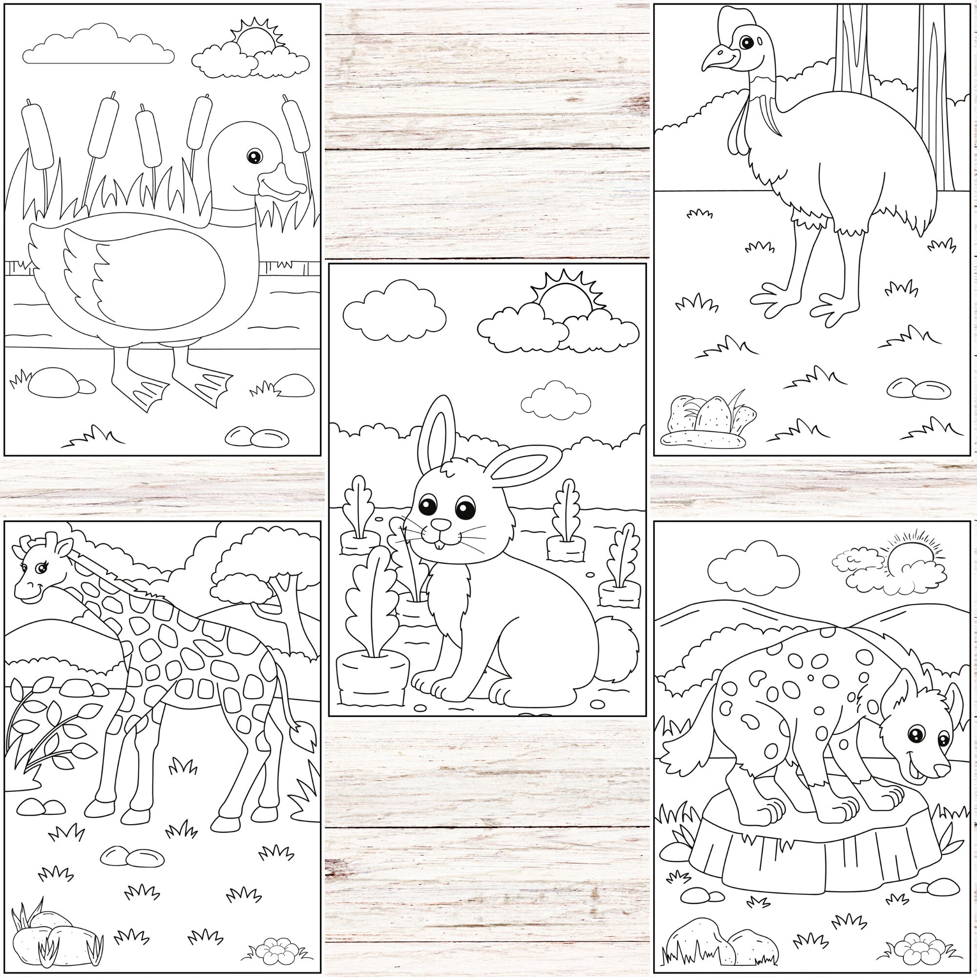 Printable Animal Coloring Pages Fun and Educational Art for All Ages ...