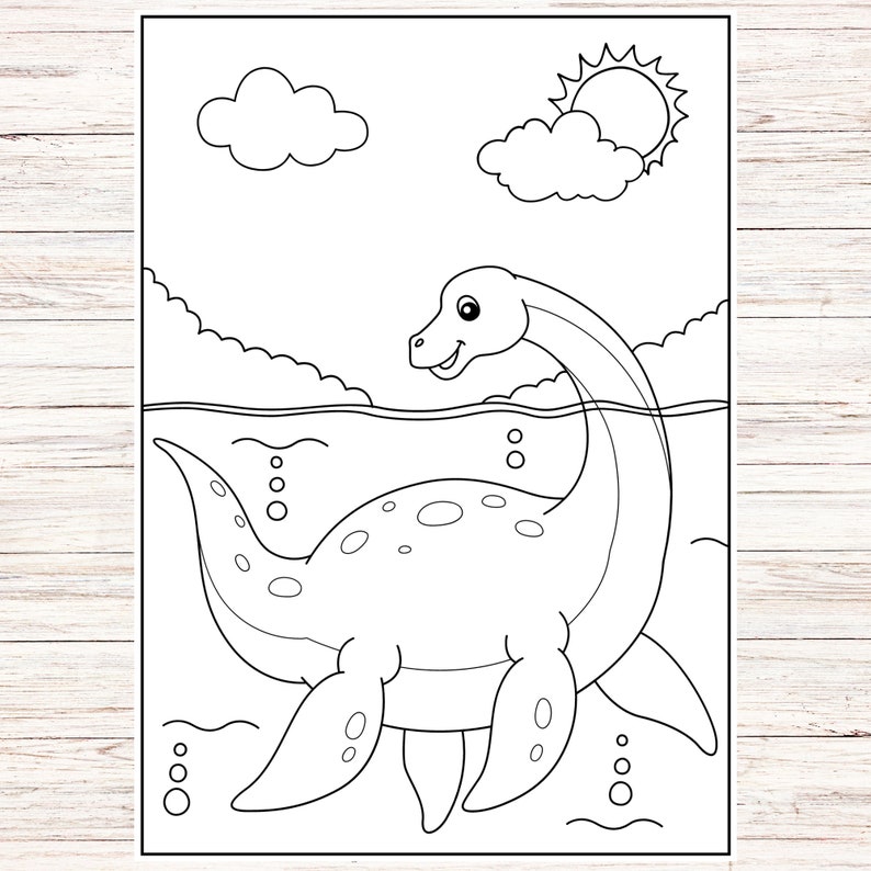 Jurassic Journey - Printable Dinosaur Coloring Book for Kids, Dinosaur ...