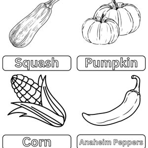 Printable Vegetable Coloring Book Activity for Kids of Any Age, Learn ...