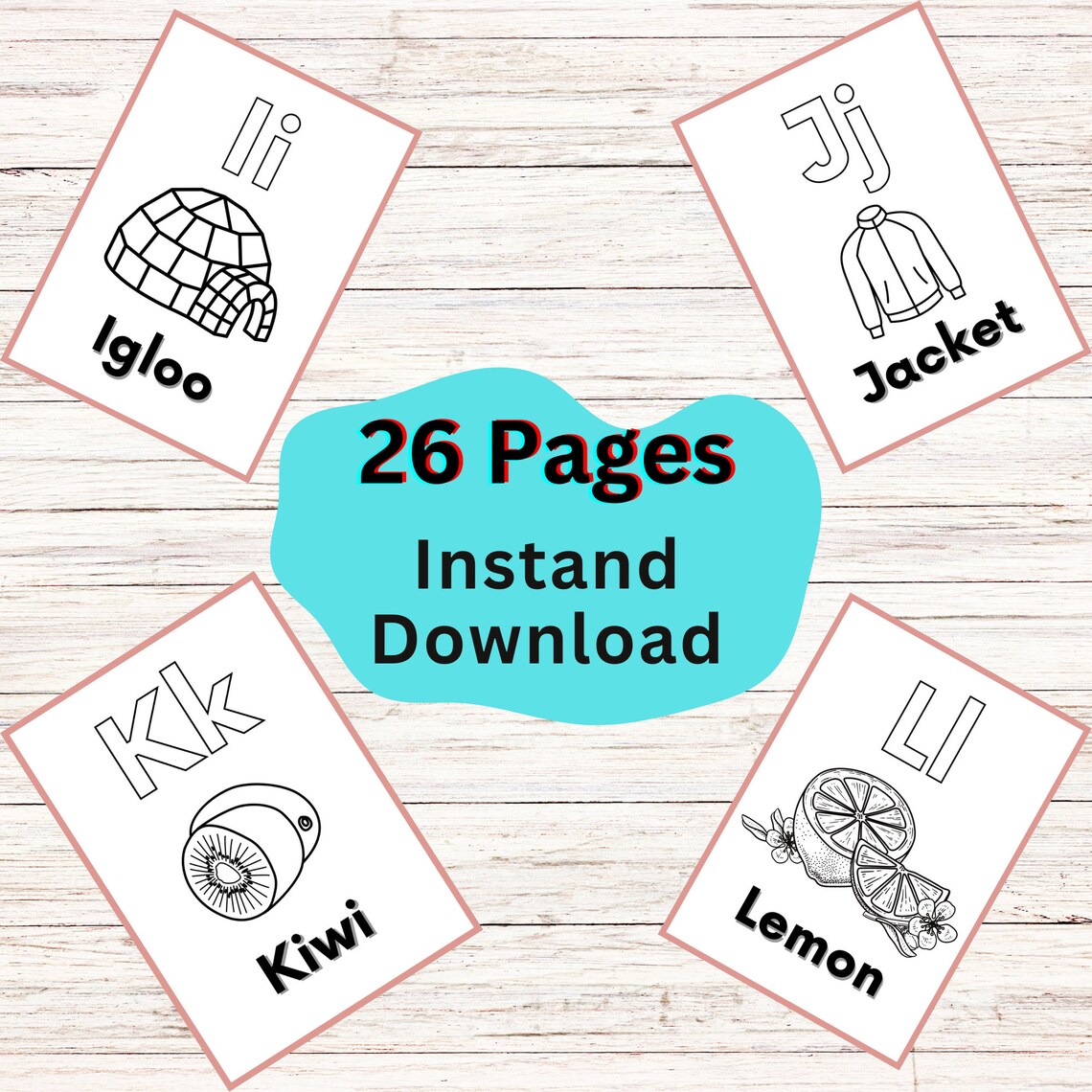 ABC Kids Coloring Book, Learn ABC Having Fun With Alphabet Coloring ...