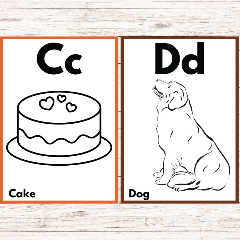 Colorful ABC Delights: Creative Coloring Pages for Kids, Interactive ...