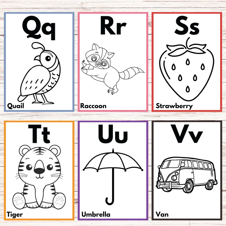 Colorful ABC Delights: Creative Coloring Pages for Kids, Interactive ...
