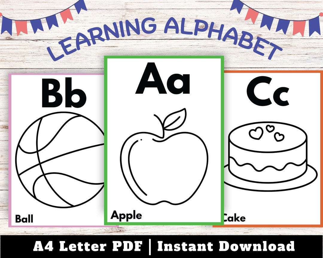Colorful ABC Delights: Creative Coloring Pages for Kids, Interactive ...