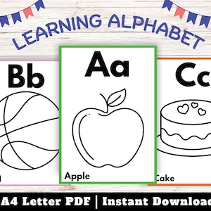 Colorful ABC Delights: Creative Coloring Pages for Kids, Interactive ...