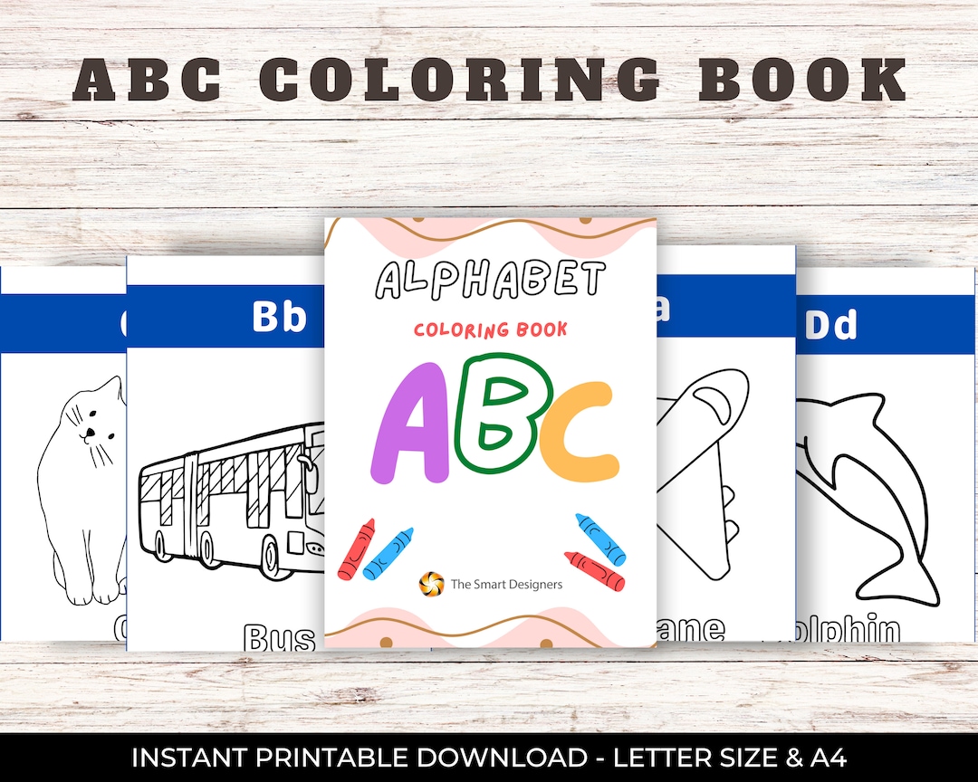 ABC Coloring Pages for Kids, Educational Coloring Book for Kids, Travel ...
