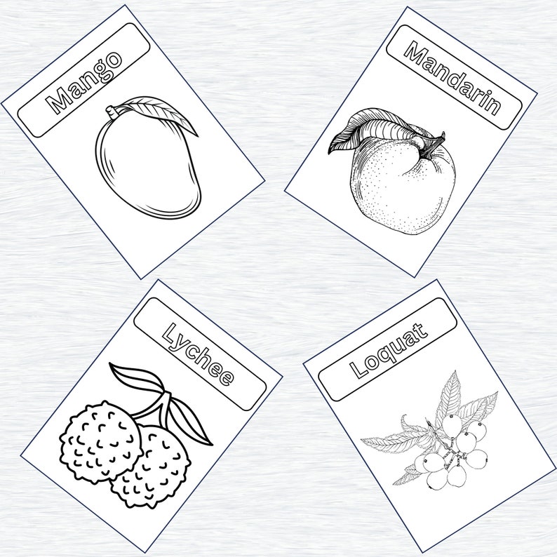 Help Your Kids Learn Fruits With Fun, Printable Coloring Pages for Kids ...