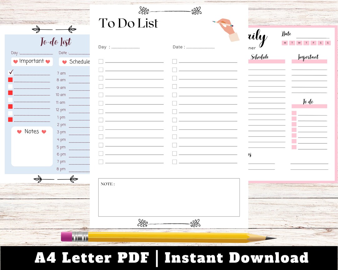 Simplify Your Schedule With Our Printable To-do List Template, to Do ...