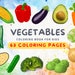 Printable Vegetable Coloring Book Activity for Kids of Any Age, Learn ...