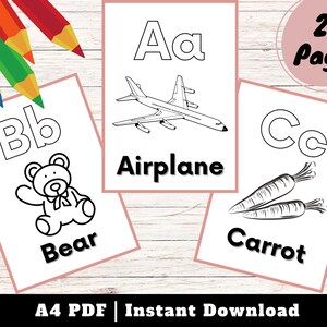 ABC Kids Coloring Book, Learn ABC Having Fun With Alphabet Coloring ...