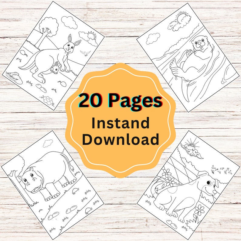 Printable Animal Coloring Pages - Fun and Educational Art for All Ages ...