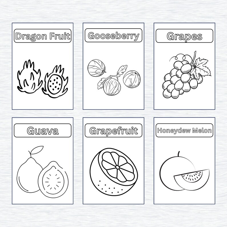 Help Your Kids Learn Fruits With Fun, Printable Coloring Pages for Kids ...