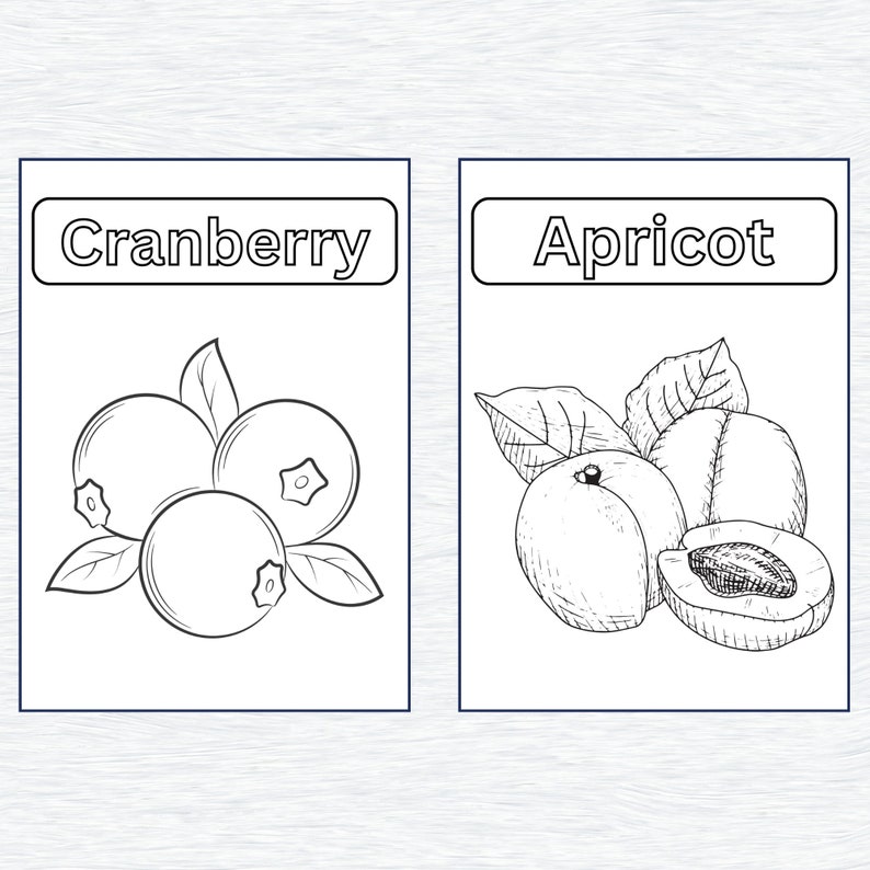 Help Your Kids Learn Fruits With Fun, Printable Coloring Pages for Kids ...