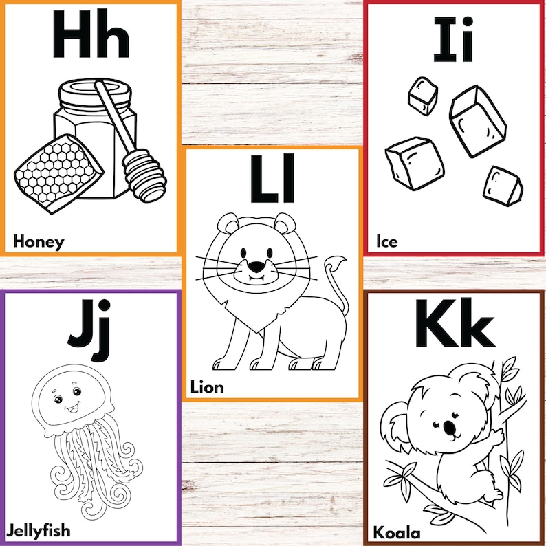 Creative Learning: Fun Alphabet Coloring Pages for Kids ABC - Etsy