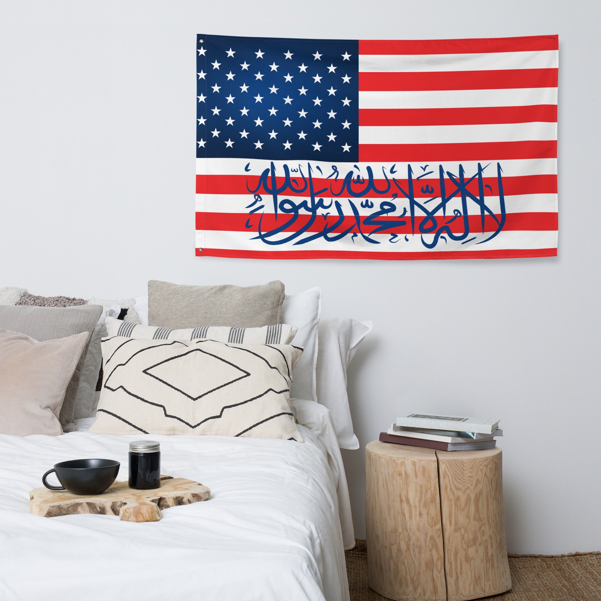 Unique Islamic American Flag - Different Designs Available - Etsy
