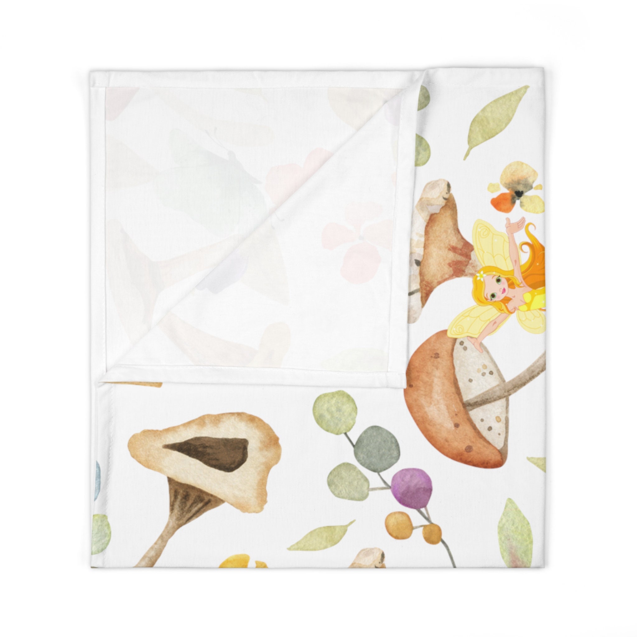 Baby Swaddle Blanket, Mushroom Themes, Mushroom Themed Nursery ...