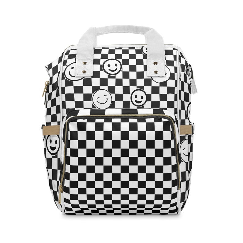Checkerboard and Smiley Emoji's, Designed Multifunctional Diaper ...