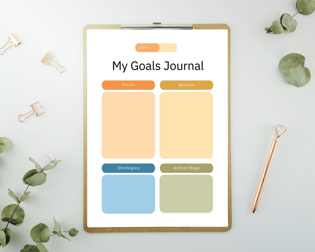 Goal Planner | Goal Setting | Goal Tracker | Productivity Planner | to ...