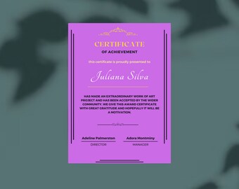 Certificate of Authenticity for Art, Editable Artist Certificate of ...