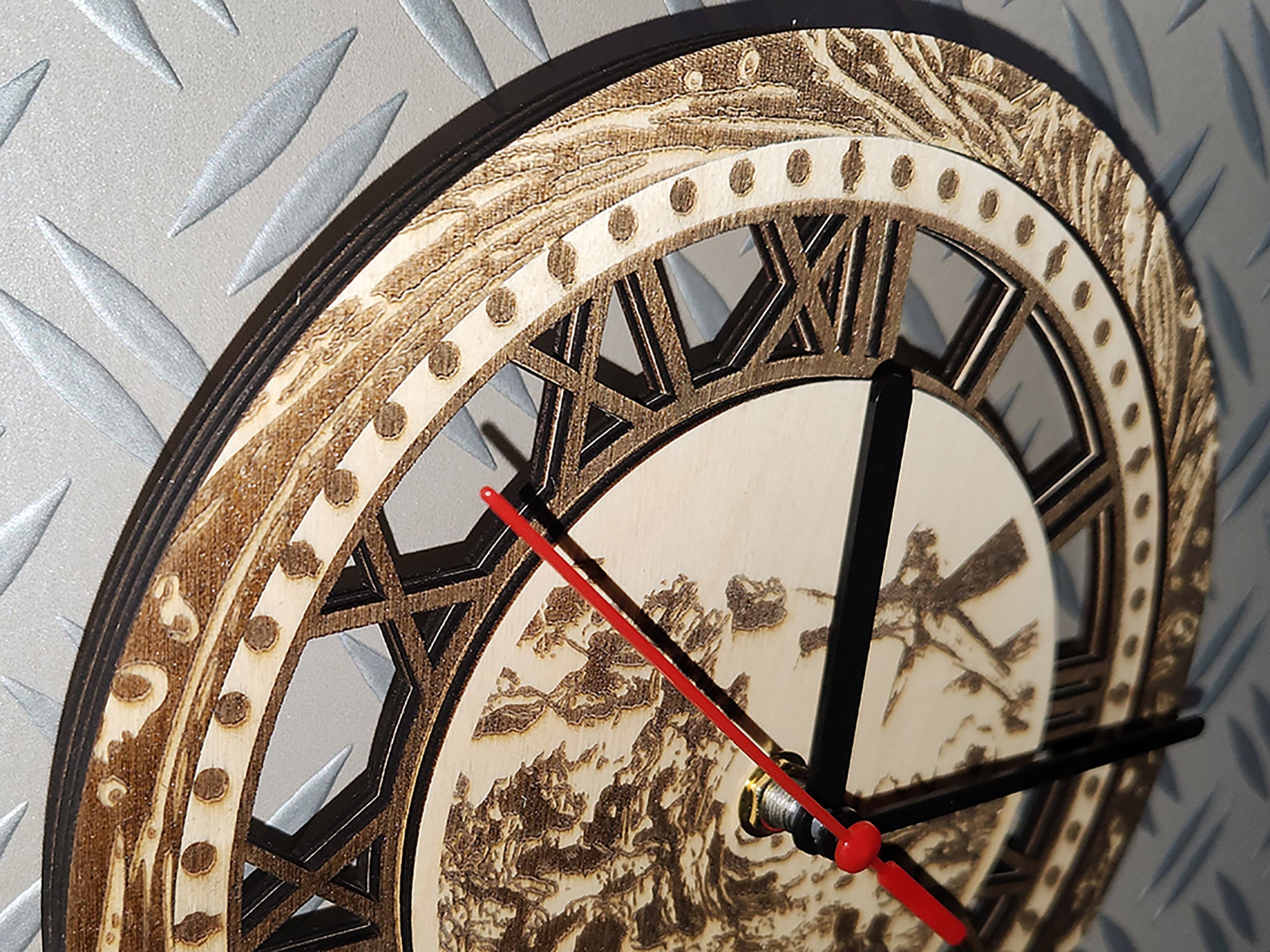 3D Laser-engraved Clock | Pandora-style - Etsy