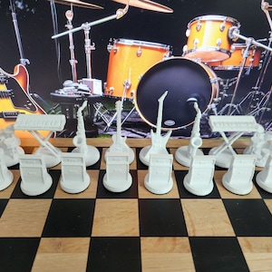 3D Printed Chess Set | Instrumental Style - Etsy
