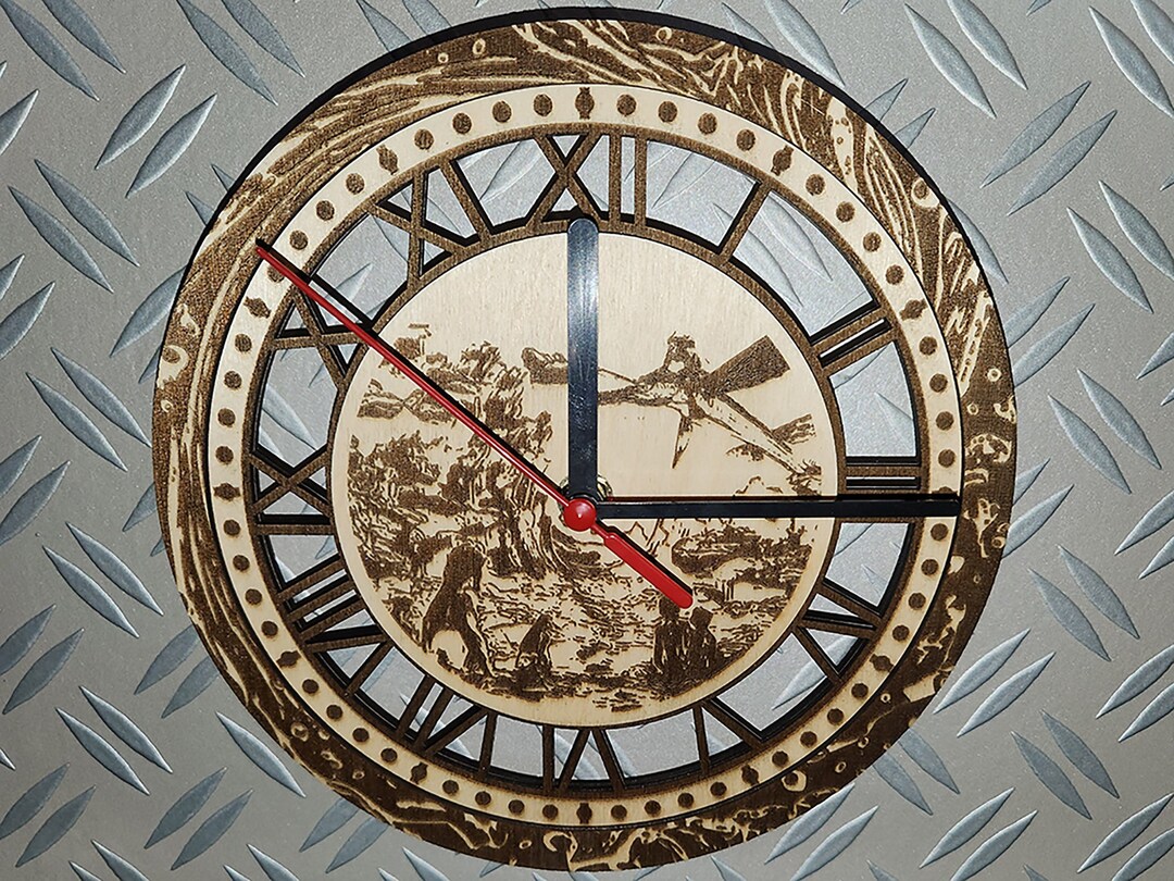 3D Laser-engraved Clock | Pandora-style - Etsy