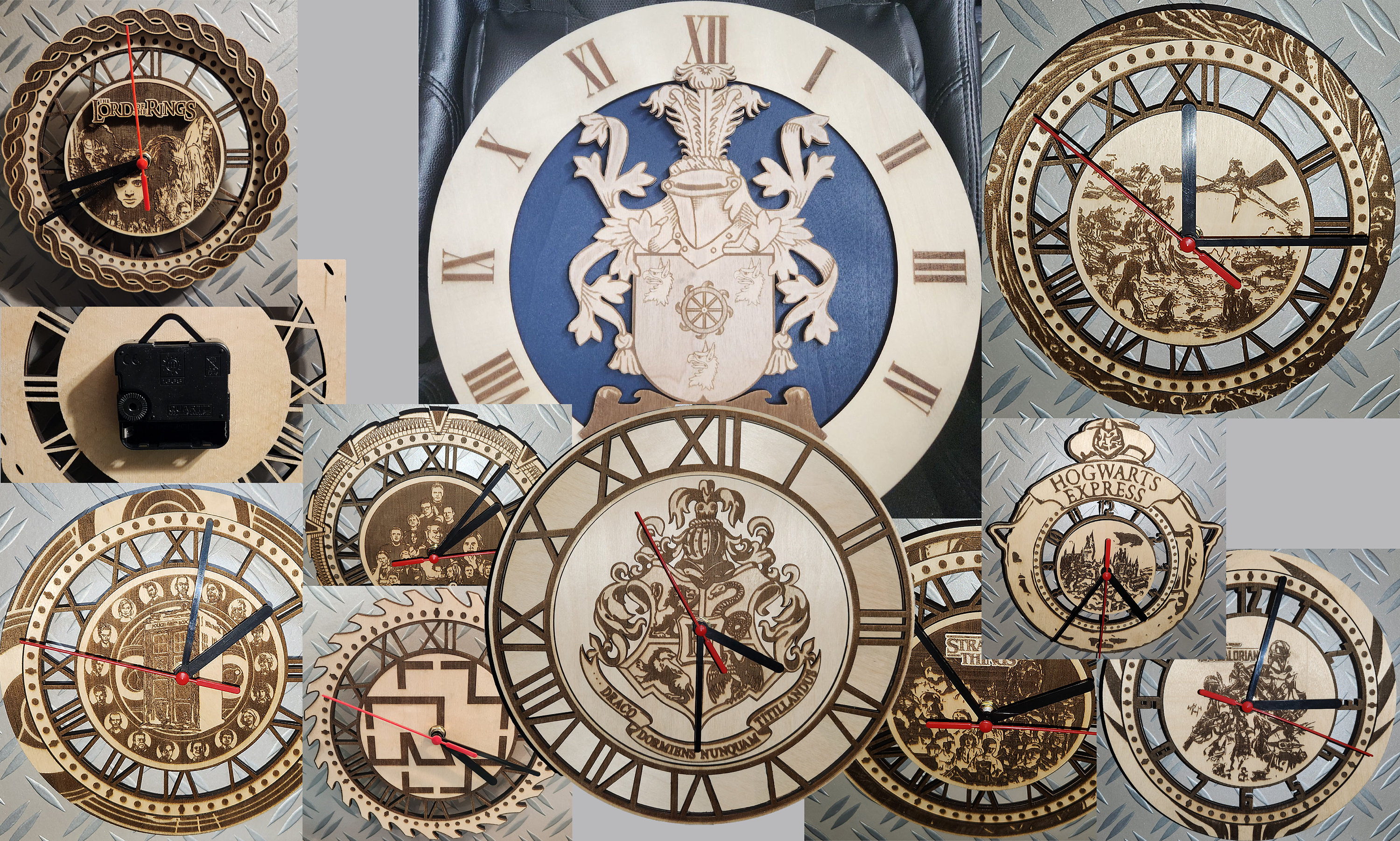 3D Laser-engraved Clock | Custom Request - Etsy