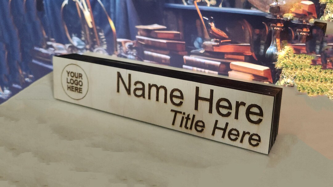 3D Laser-engraved Name Bar | Customizable - Etsy