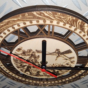 3D Laser-engraved Clock | Pandora-style - Etsy