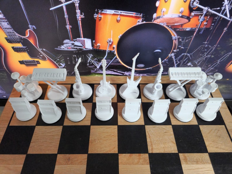 3D Printed Chess Set | Instrumental Style - Etsy